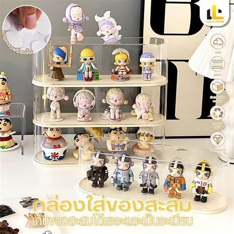 กล่องโชว์ ชั้นวางโมเดล กล่องโชว์โมเดล Labubu กล่องเก็บโมเดล กันฝุ่น กันน้ำประกอบง่าย Th