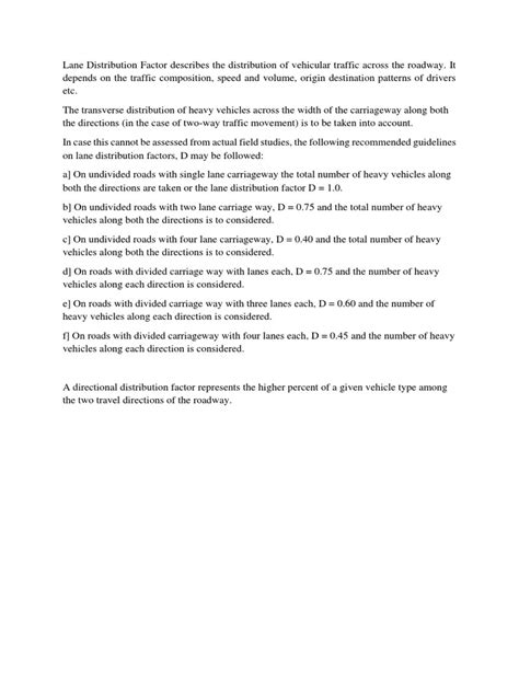 Lane Distribution Factor Pdf