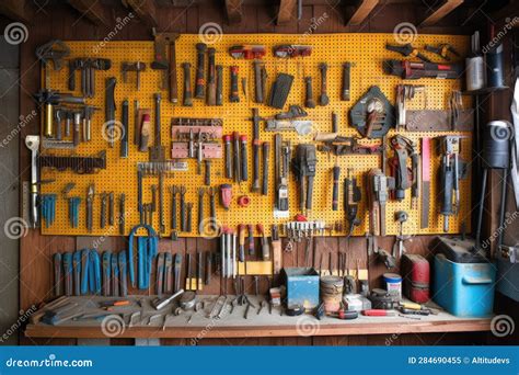 Color Coded Tool Organization System Stock Image Image Of Tool