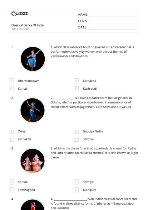 50 Dance Worksheets For 3rd Year On Quizizz Free And Printable
