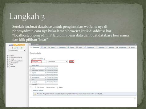 Penginstalan Wolf Cms Menggunakan Xampp PPT
