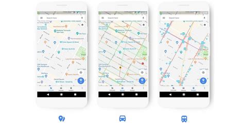 Nowe Ikony I Projekt Mapy W Mapach Google