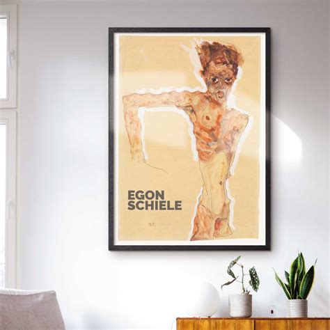 Art Poster Egon Schiele Self Portrait 1911