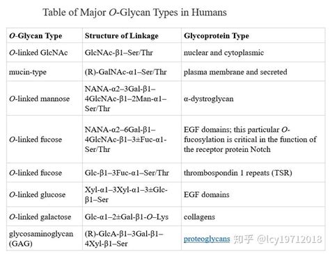 蛋白质的糖基化修饰（二） 知乎