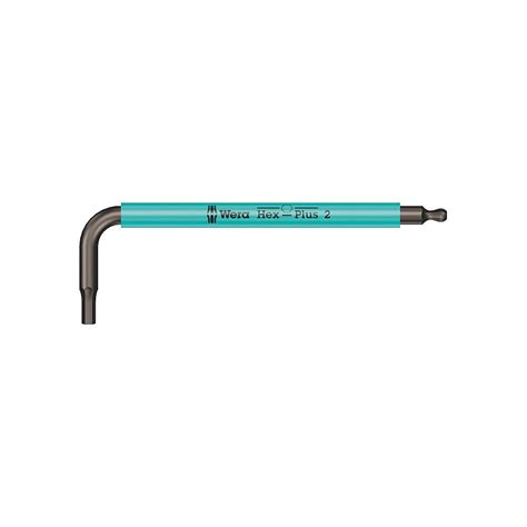 Wera 950 Hex Plus Ball End Short Arm Allen Key Hex Wrench 2 Mm