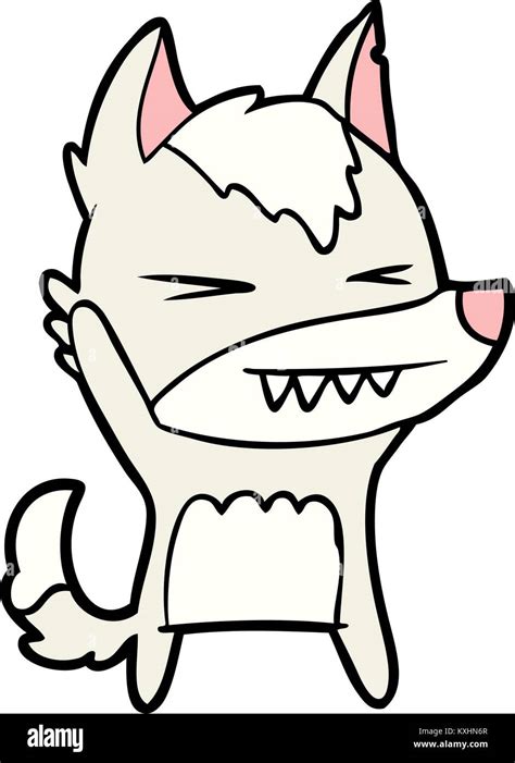 Angry Wolf Cartoon Stock Vector Image And Art Alamy