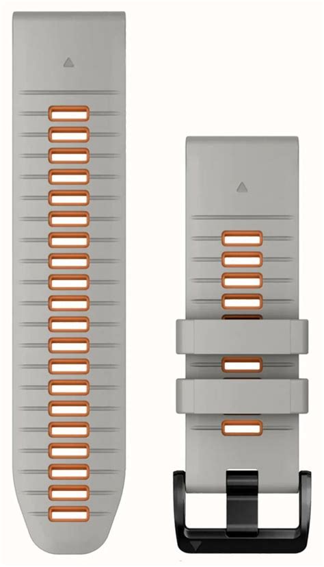 Garmin Quickfit® 26 Strap Only Fog Grey Ember Orange Silicone 010 13281
