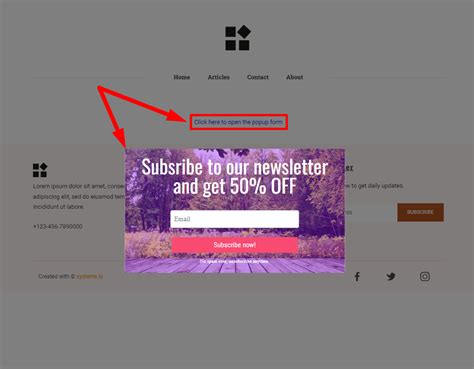 How To Add A Form Or A Popup On Your Blog Help Pages