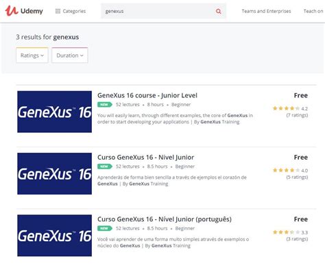 Cursos Genexus En Todo El Mundo Presenciales Y En Plataformas Online