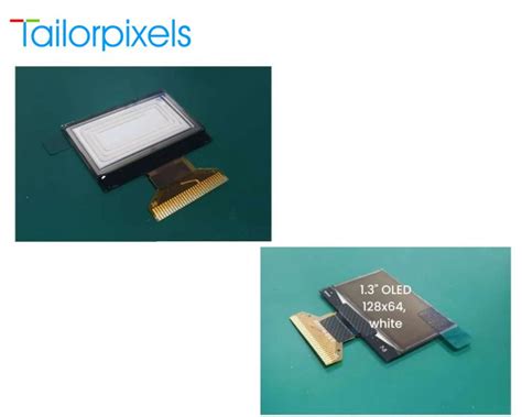 Tox130kswlg01 1 3 Inch Oled Display Pmoled High Contrast Display 128×64 White Iic Spi Mcu