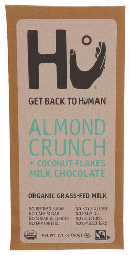 Organic Almond Crunch Milk Chocolate Bar 21 Oz Juneau Natural
