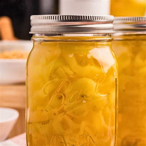 Homemade Pickled Banana Peppers Canning Recipe
