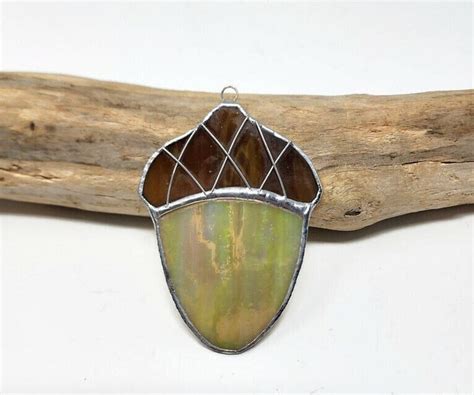 Glass Acorn Ornament Handmade Acorn Creative T Idea Brown Acorn T Seasonal Ornament Oak