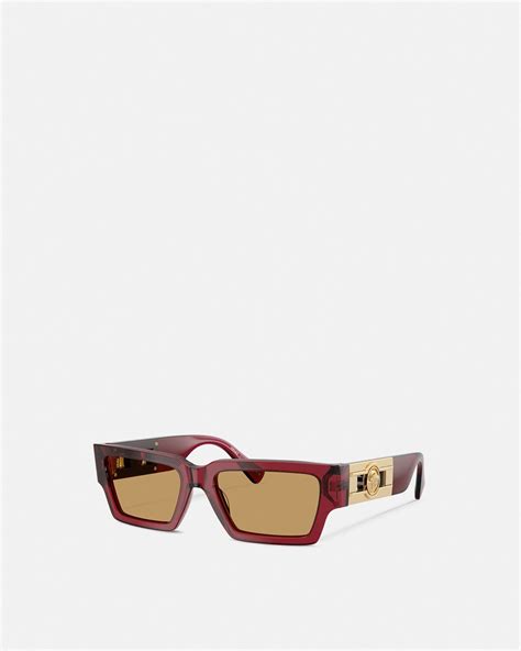 Medusa Deco Sunglasses Burgundy Versace