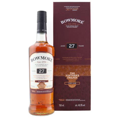 Bowmore 27 Year Old Vintners Trilogy Iii Port Cask Skull And Barrel