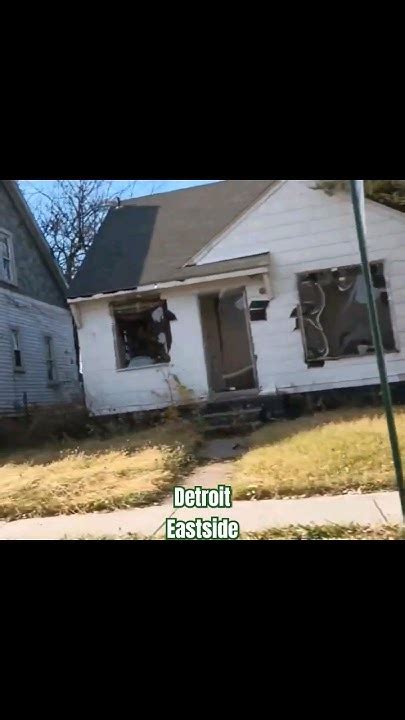 Random Side Streets In Detroits Roughest Areas Shorts Driving Urban