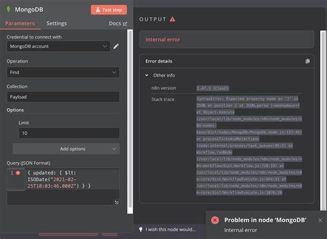 MongoDB Find Query ISODate Support Questions N N Community