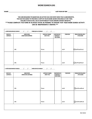 Fillable Online UI Benefits Work Search Requirements FAQs Fax Email