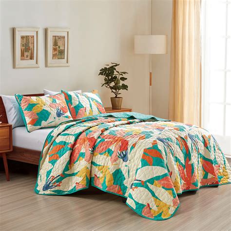 Esca Modern 3 Piece Laelia Quilt Bedding Sets King