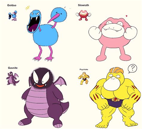 Keke Kokorokeke Doduo Dragonite Gastly Golbat Machoke Poliwrath Psyduck Slowpoke