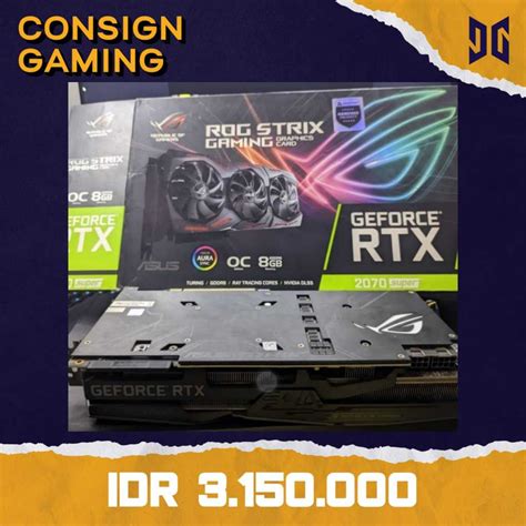 Jual Asus Rog Strix Rtx 2070 Super 8gb Gddr6 Oc Code Wf727