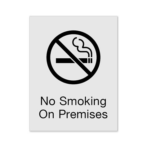 Effortless 6 5 X 8 5 3d Smoking Informational Sign Identity Group