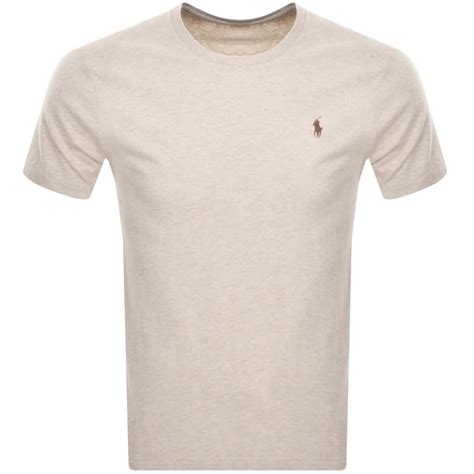 Ralph Lauren Crew Neck T Shirt Beige Mainline Menswear