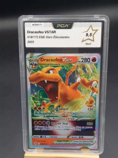 CARTE POKÉMON DRACAUFEU VSTAR 018 172 E B Stars Etincelantes PCA 9 5