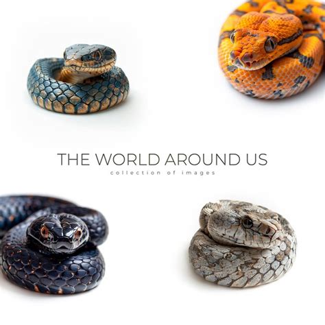 12000 Snake Species Diversity Pictures