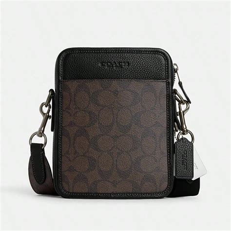 Coach Sullivan Crossbody In Signature Canvas Small Sling Bag Crossbody