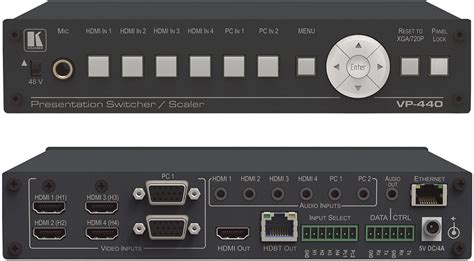 Kramer VP Input HDMI VGA Presentation Scaler Switcher C W HDBaseT Out