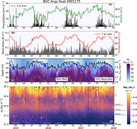 As Figure 4 But For The Region Sampled By Bgc‐argo Float 6901175