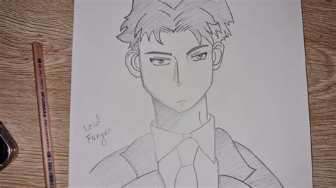 How To Draw Loid Forger Easy Method Step By Step Youtube