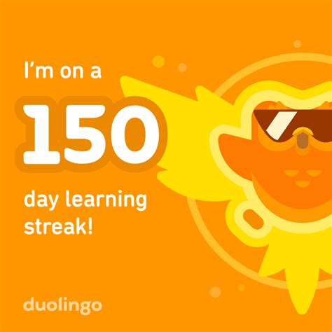 Completed 150 Day Streak Rduolingo