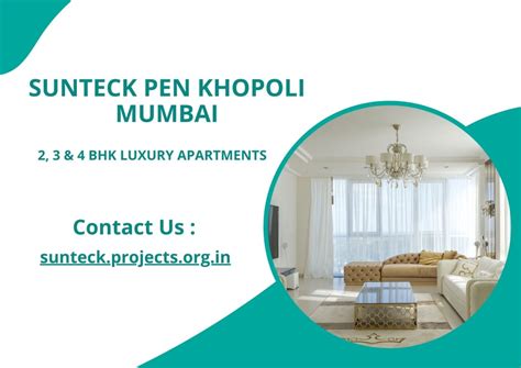 Sunteck Realty Pen Khopoli Mumbai The Lifestyle You Deserve