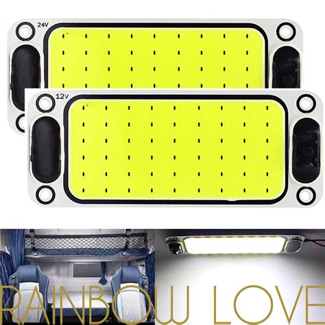 12 24 V 54 LED COB Carro Leitura Noite Luzes Tira Universal Car Truck