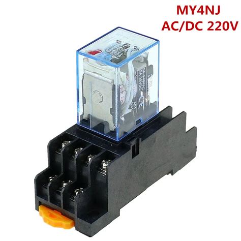 Buy Time Relay 220v 240v Ac Coil 4pdt Power Relay