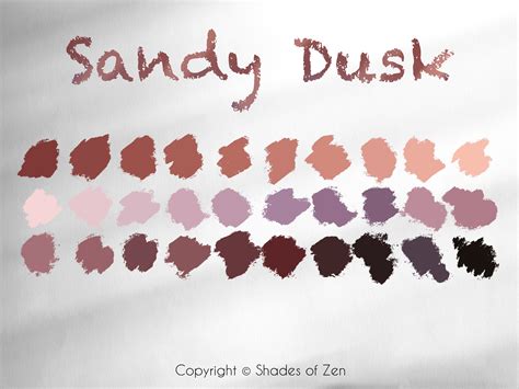 Sandy Dusk Procreate Pallet Graphic By Shades Of Zen · Creative Fabrica