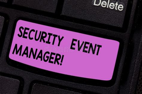 Conceptual Hand Writing Showing Security Event Manager Business Photo