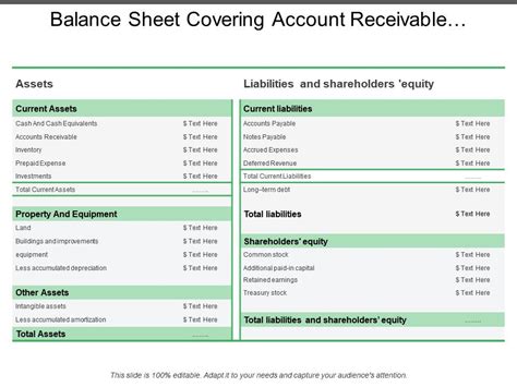 Accounts Receivable Balance Sheet