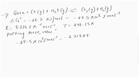 Solved The Value Equilibrium Constant Kp For The Reaction Below Is 0