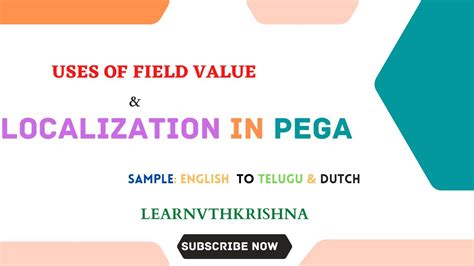 68 Field Value Localization In PEGA Part 1 UI Series 7 YouTube