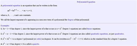 What Are Polynomials Algebra2