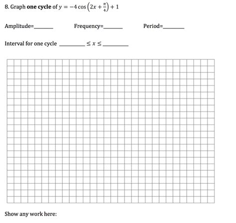 Solved Graph One Cycle Of Y Cos X Chegg Com