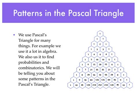 Pascal S Triangle Slideshow Key Physics Science
