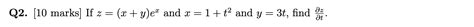 Solved Q Marks If Z X Y Ex And X T And Y T Find Chegg