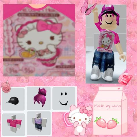 Free Roblox T Shirt Hello Kitty Maid Thrifted In Magenta Pink Em 2022