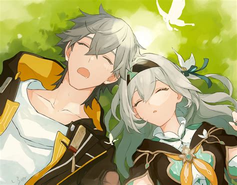 Trailblazer Firefly And Caelus Honkai And 1 More Drawn By