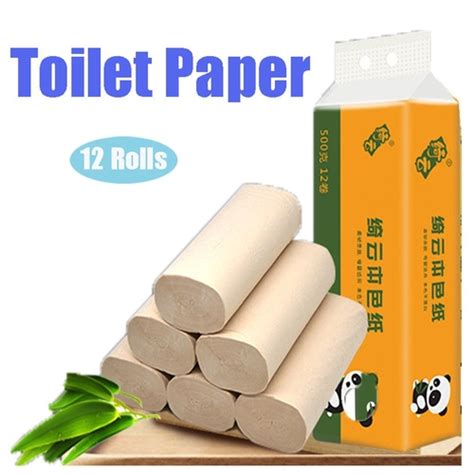 4ply 12 rolos de papel toalhas macias rolo de papel higiºnico papel