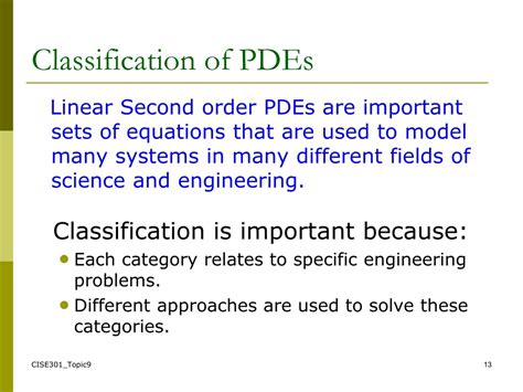 Ppt Partial Differential Equations Classification Examples And Solutions Powerpoint
